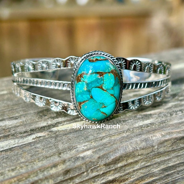 Genuine Turquoise Bracelet - Etsy