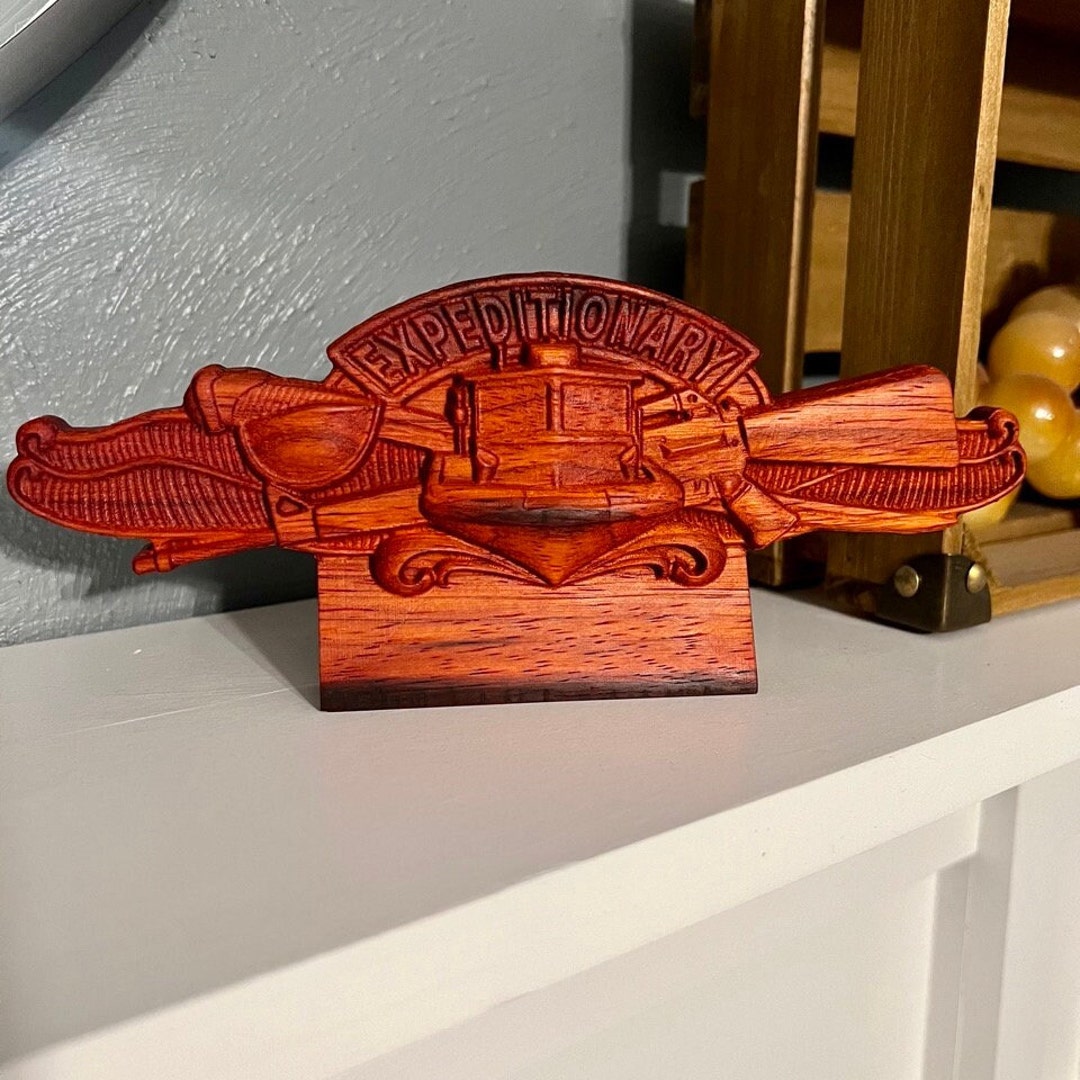 Personalized Wood Enlisted Expeditionary Warfare Specialist (EXW) With ...