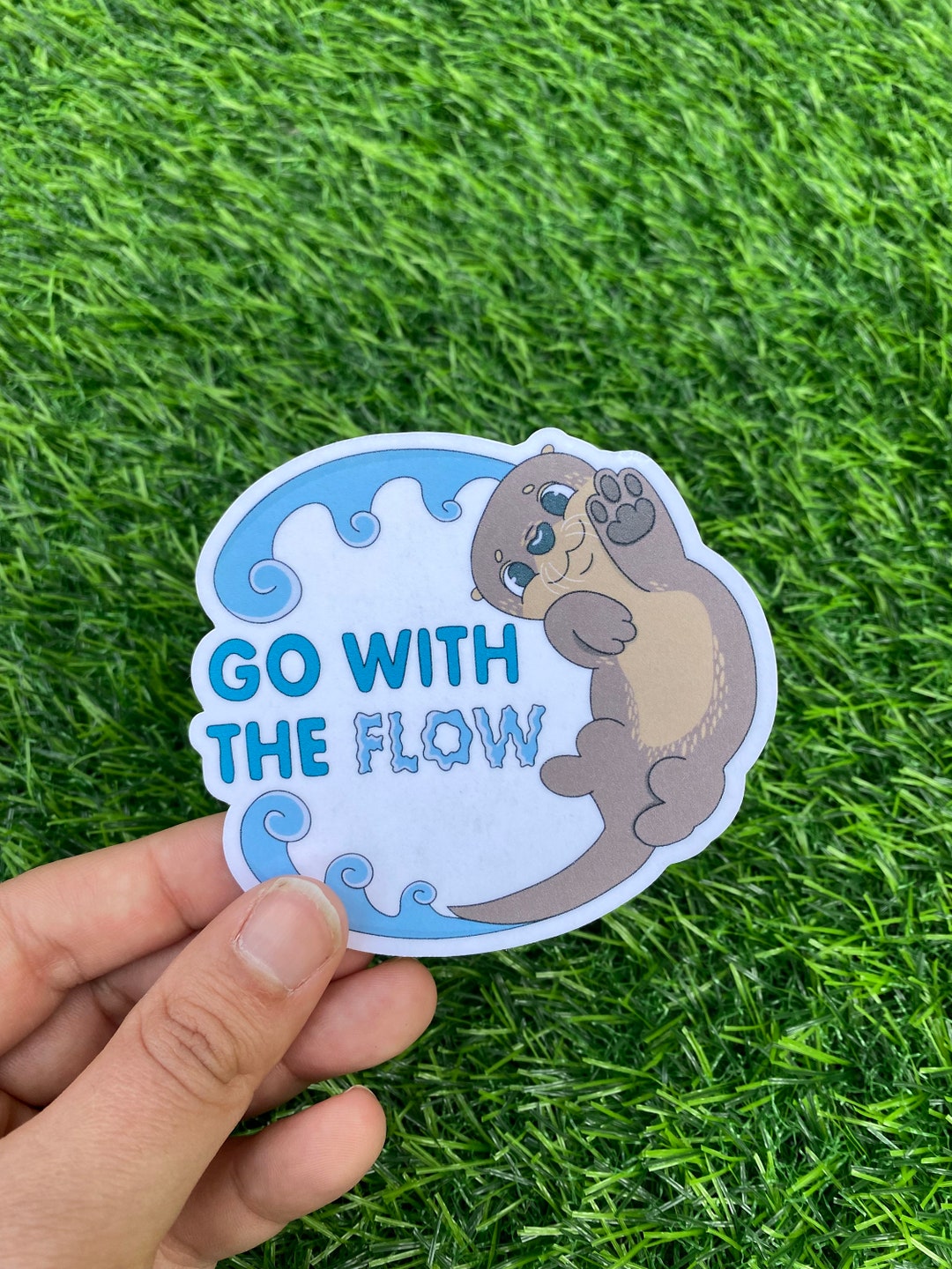 Go With the Flow Sticker - Etsy
