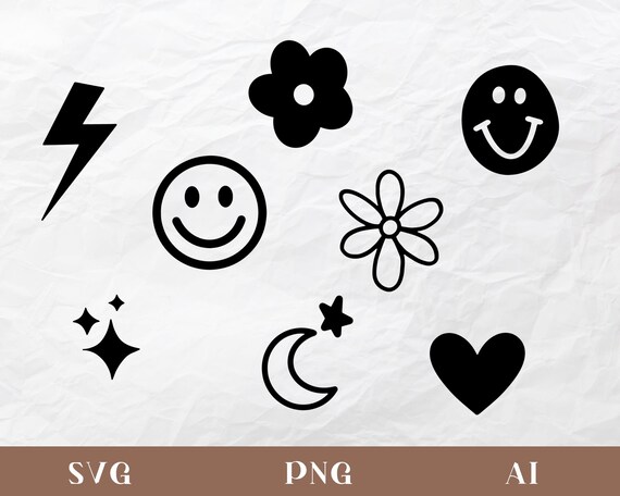 Trendy Svg Bundle Commercial Use Svg Thunder Sublimation | Etsy