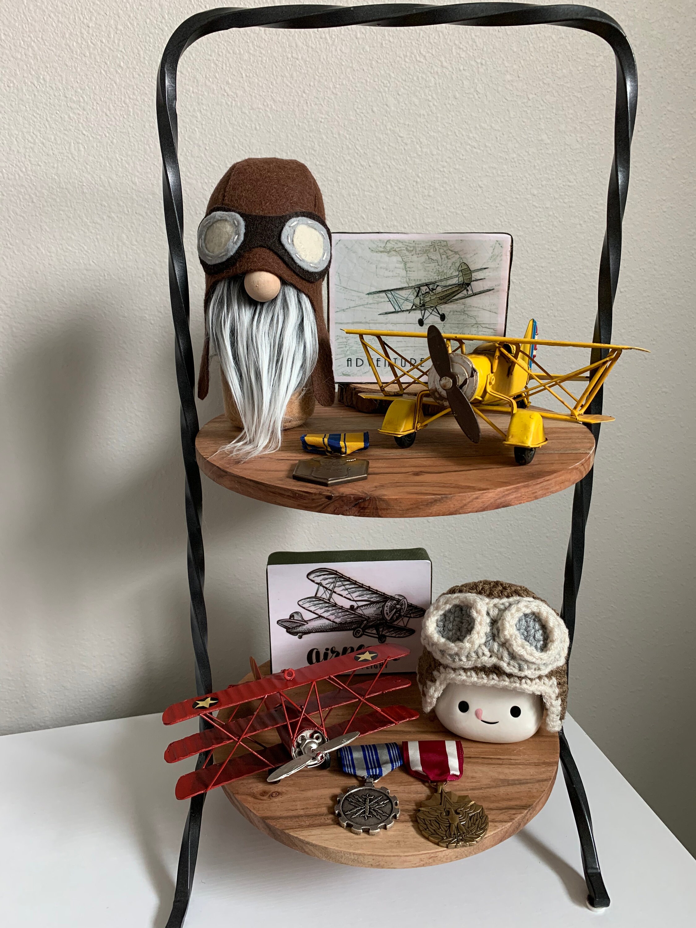 Aviator Gnome Pilot Gnome Gnome Farmhouse Home Decor - Etsy