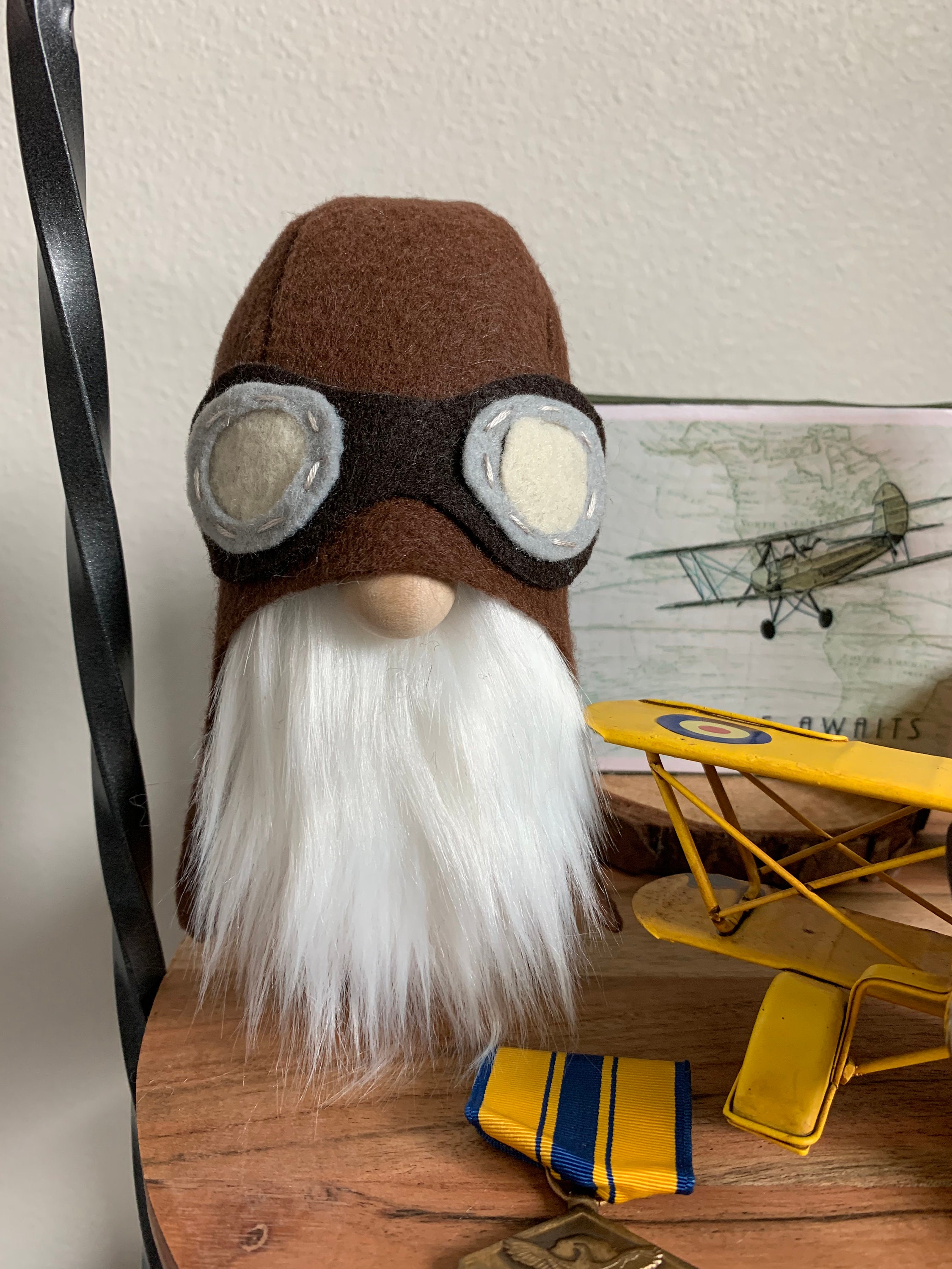Aviator Gnome Pilot Gnome Gnome Farmhouse Home Decor - Etsy
