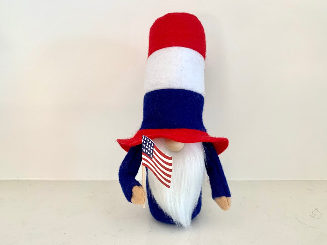 Fourth of July Gnome, Independence Day Gnome, Patriotic Gnome, Holiday ...