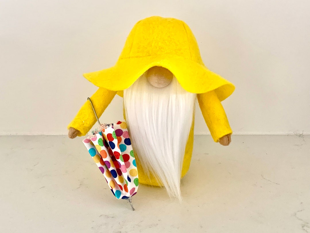 Rain Gnome, Spring Gnome, Gnome With Umbrella, Gnome, Garden Gnome ...