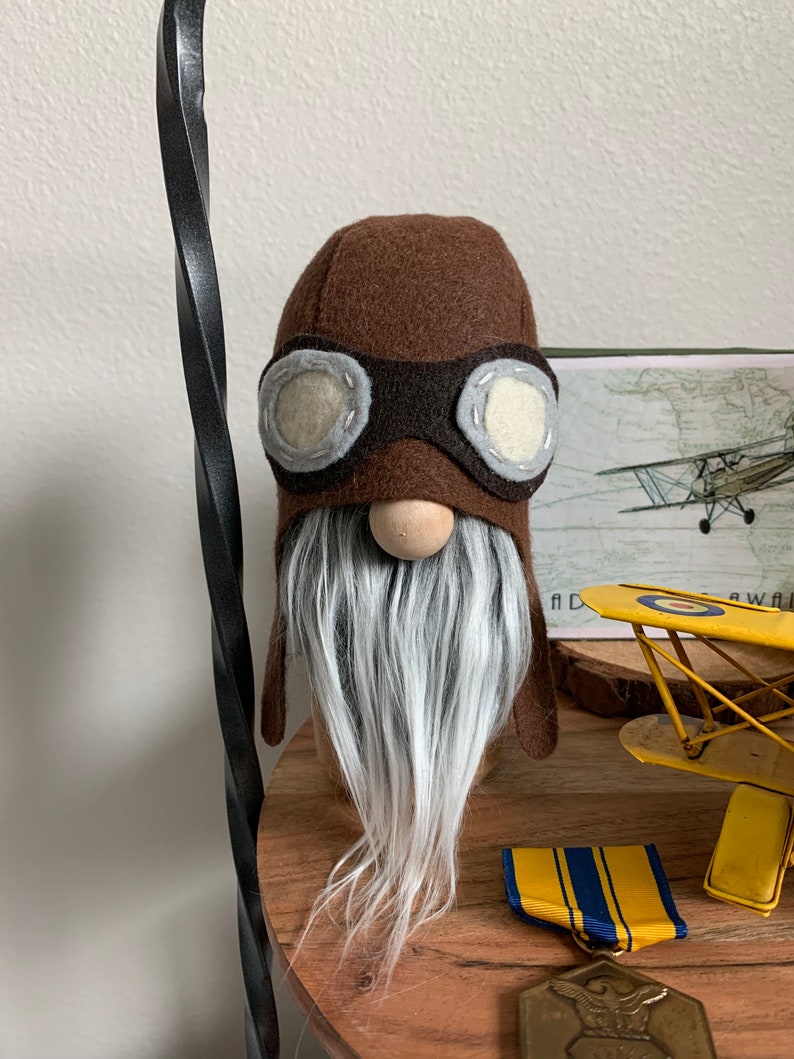 Aviator Gnome Pilot Gnome Gnome Farmhouse Home Decor - Etsy