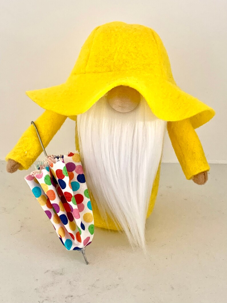 Rain Gnome Spring Gnome Gnome With Umbrella Gnome Garden - Etsy