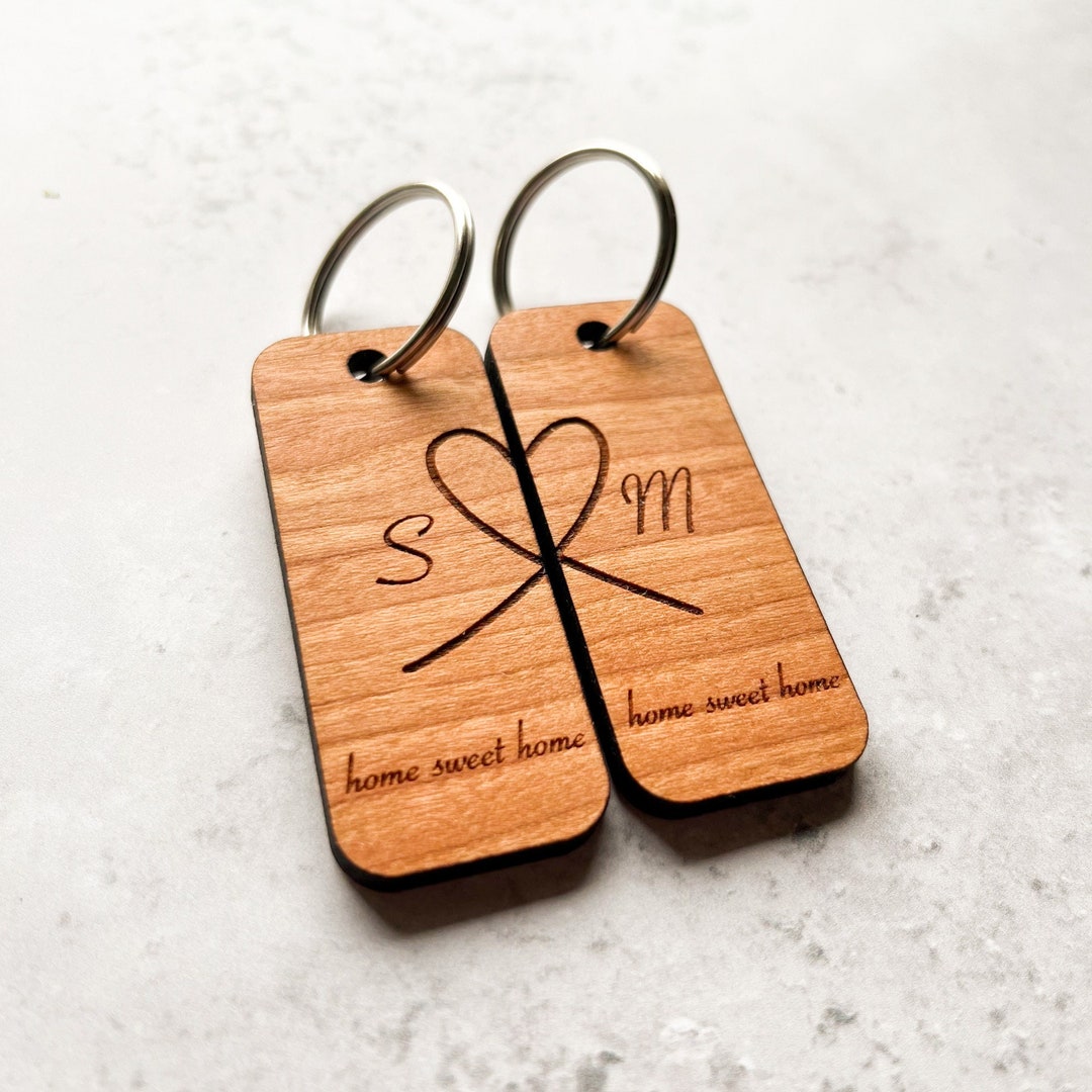 Home Sweet Home Keyring New Home Keyring New Home Gift - Etsy UK