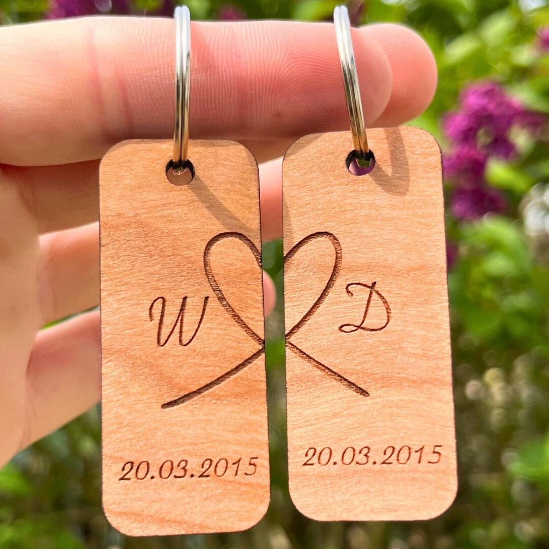 Matching Couple Keychains, Boyfriend Gift, Anniversary Gift, Girlfriend ...