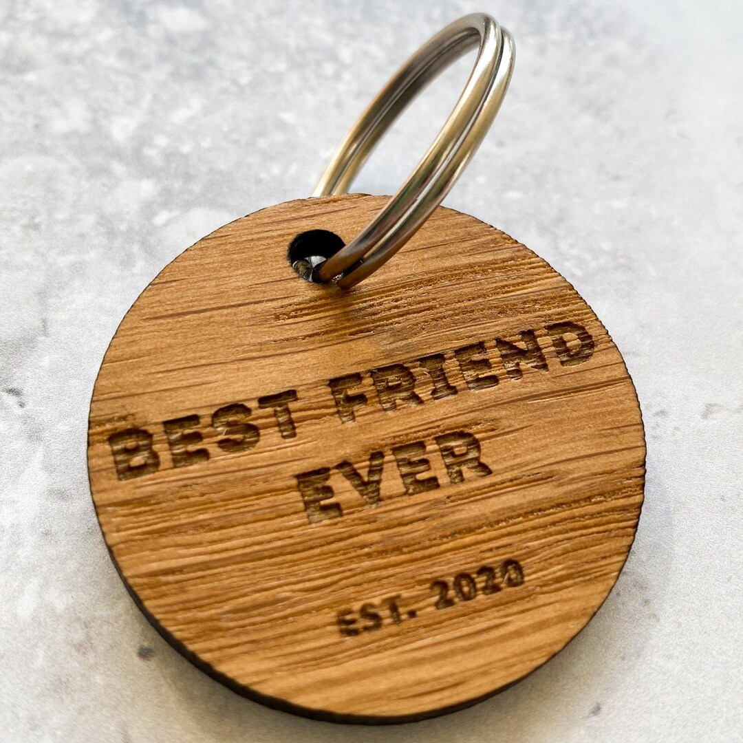 Best Friend Ever Keyring, Best Friend Gift, New Friend Gift, Friend ...