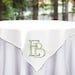 Custom Wedding Monogram | Watercolor Crest Sweetheart Tablecloth ...