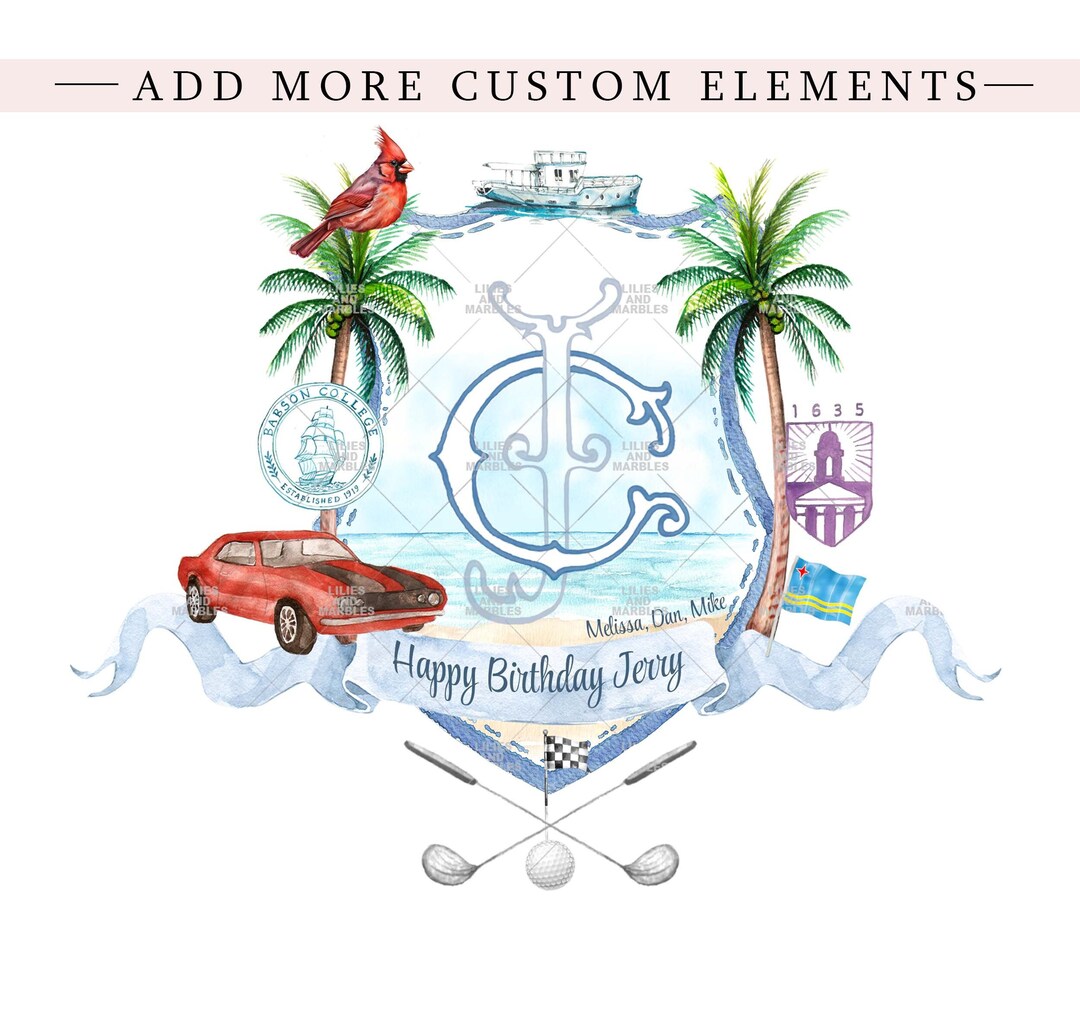 Add More Custom Elements to Your Crest - Etsy