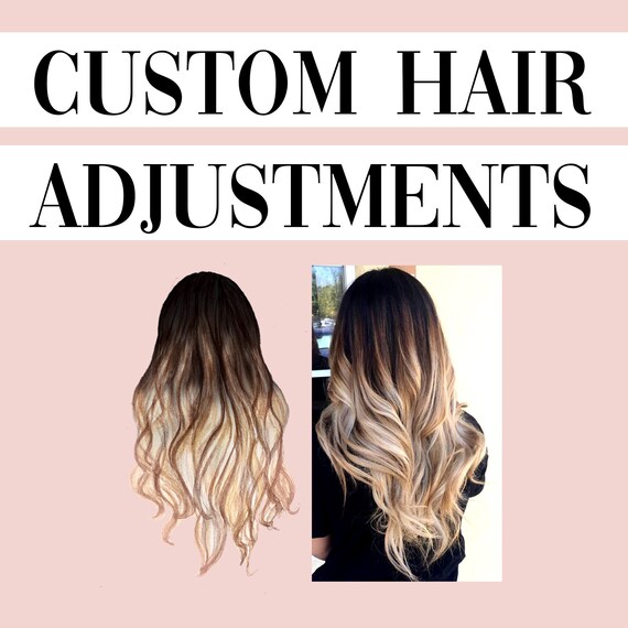 Add on Custom Hair Adjustments | Etsy
