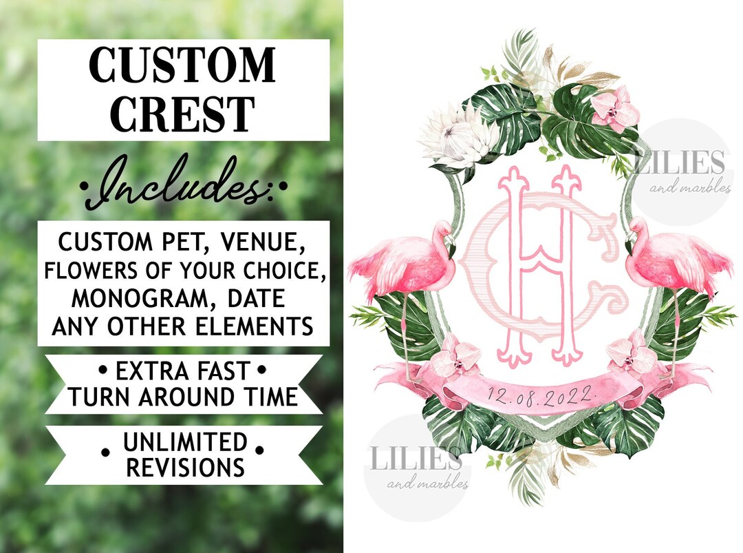 Custom Wedding Crest Custom Crest Wedding Crest Wedding Logo - Etsy