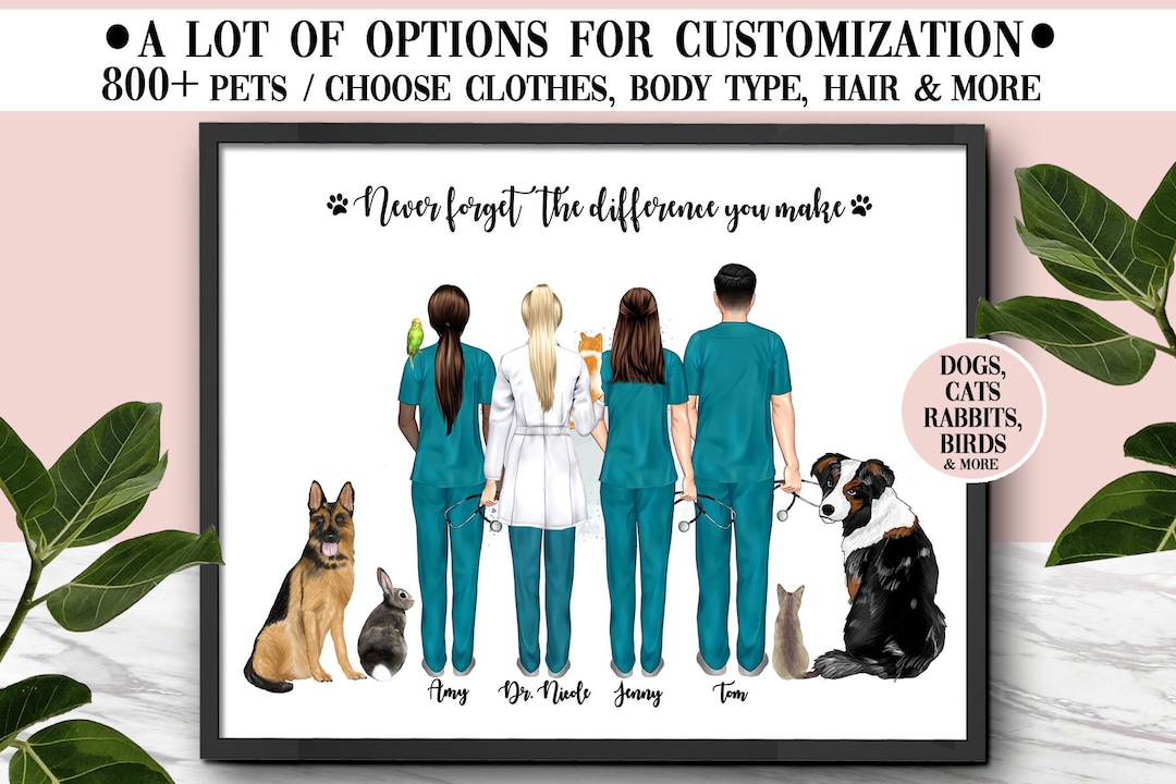 Custom Veterinarian Print Custom Vet Print Veterinary Graduation Vet ...