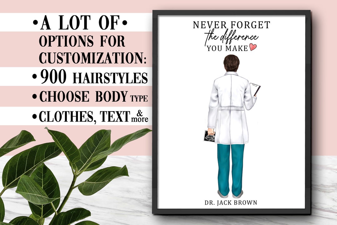 Custom Doctor Graduation Print, Personalized Medical Gift - Etsy