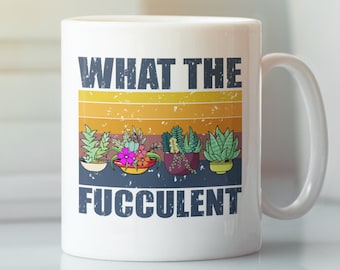 What the Fucculent Mug Coffee Cup Gift for Her Birthday - Etsy