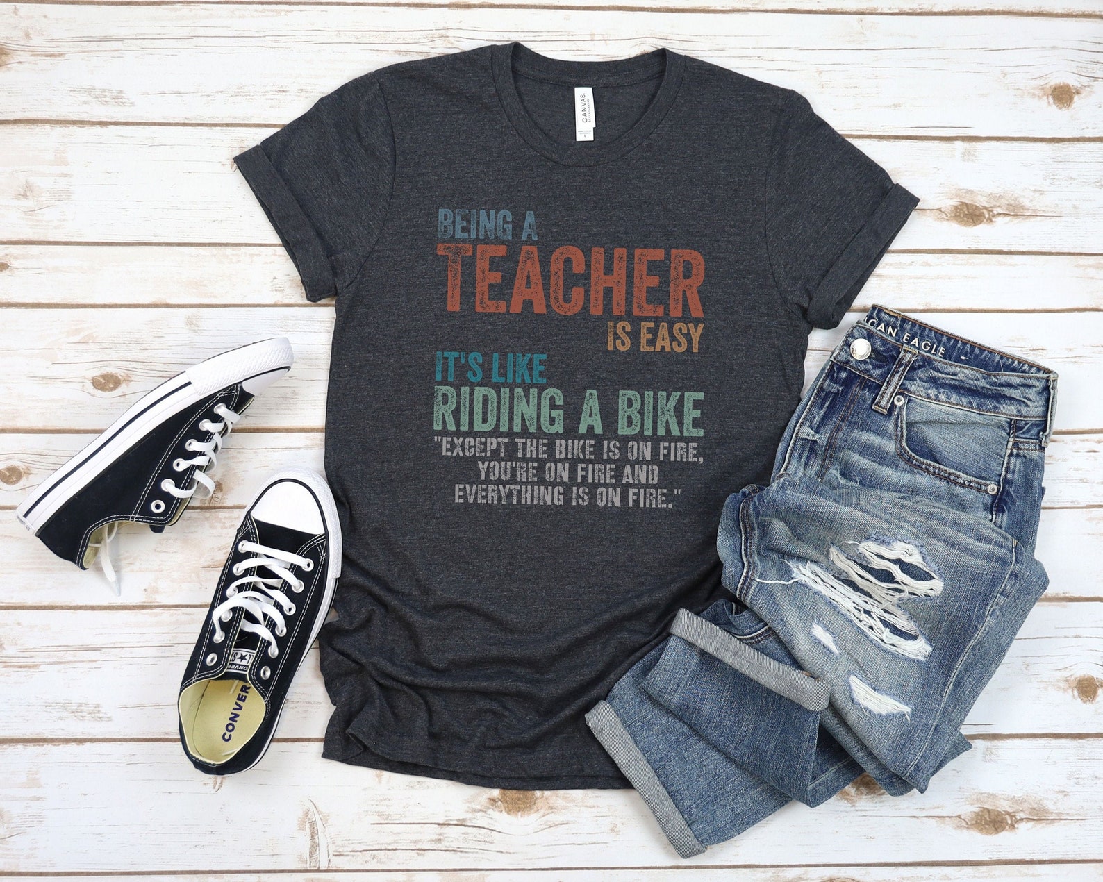 Being a Teacher is Easy Teacher Shirts Back to School - Etsy