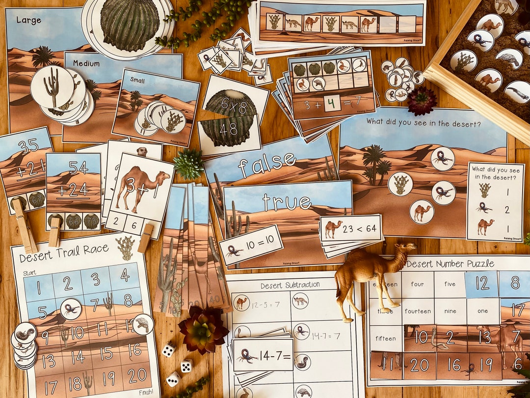 Desert Unit: Math Pack - Etsy