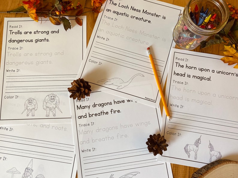 Mythical Creatures Mini Study - Etsy