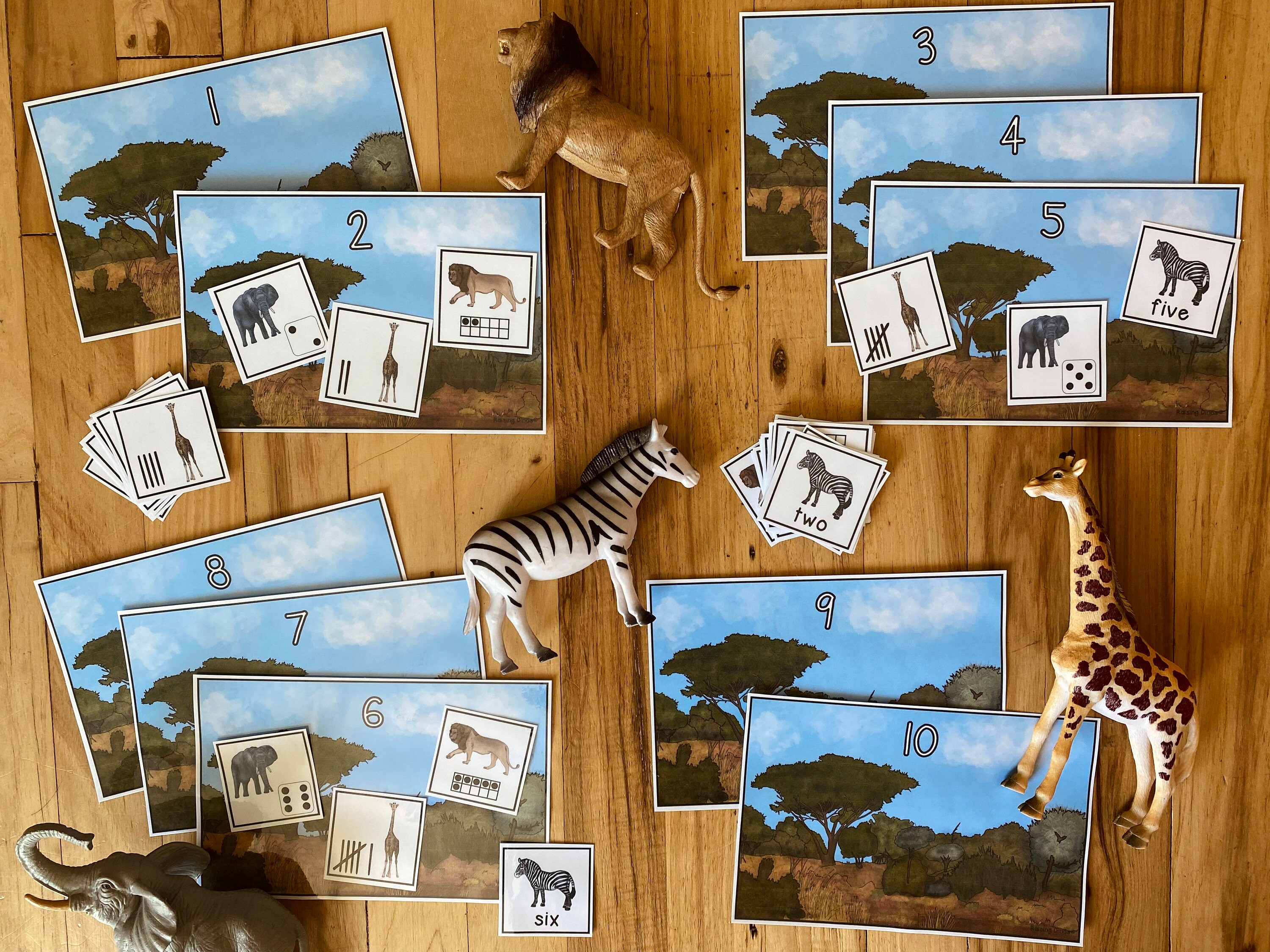 Grassland Animals Unit: Math Pack - Etsy