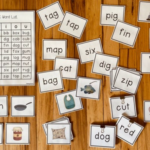 Literacy Learning Pack CVC Words Beginning Phonics - Etsy