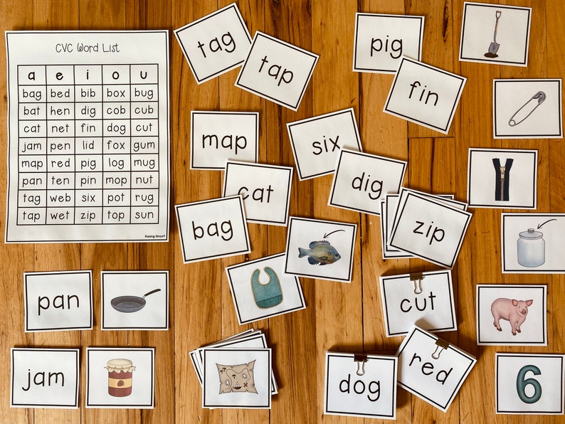 Literacy Learning Pack CVC Words - Etsy