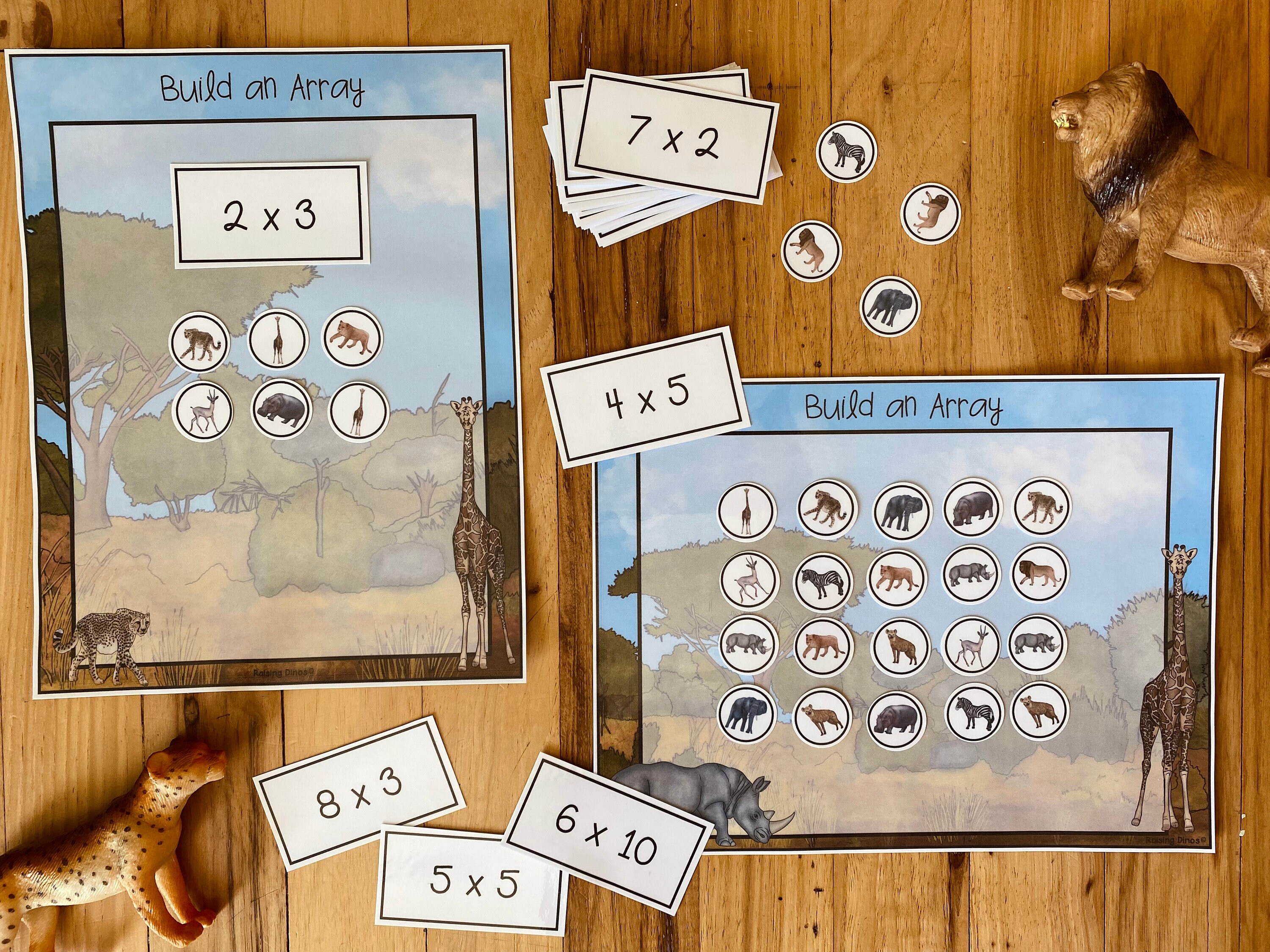 Grassland Animals Unit: Math Pack | Etsy