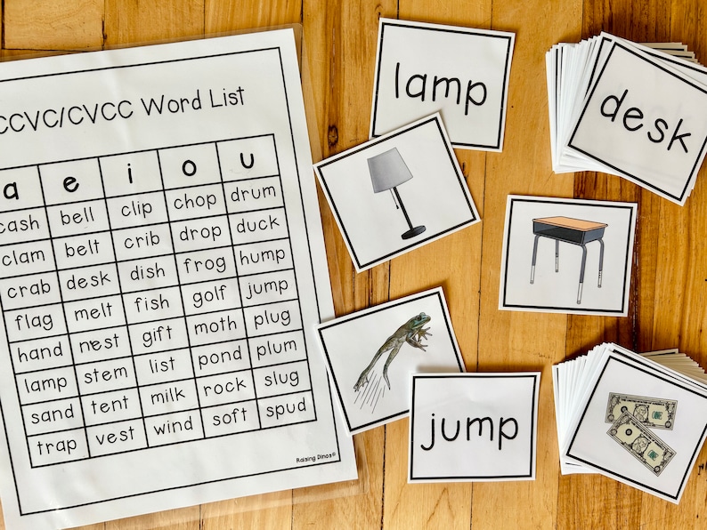 Phonics Learning Pack - CCVC/CVCC Words - Beginning Phonics - Etsy