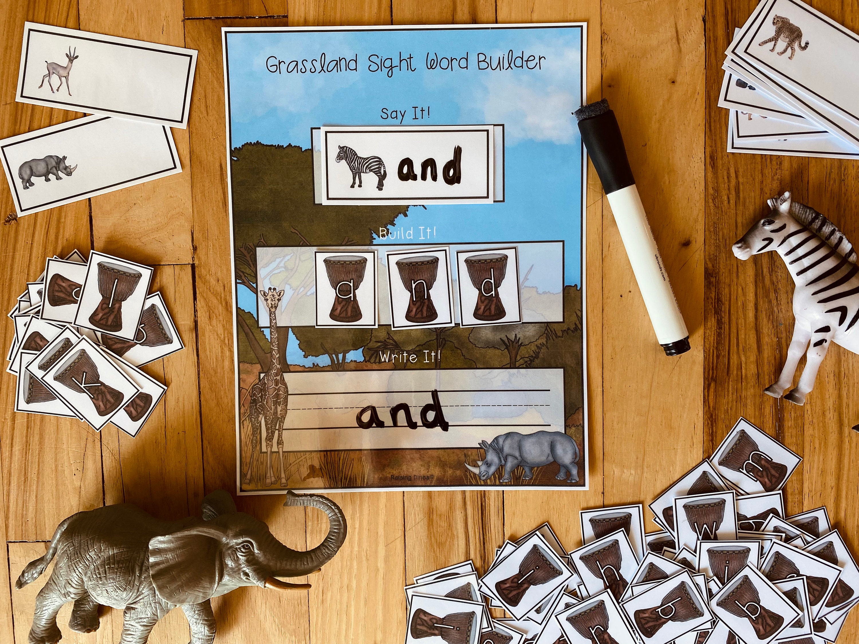 Grassland Animals Unit: Literacy Pack | Etsy