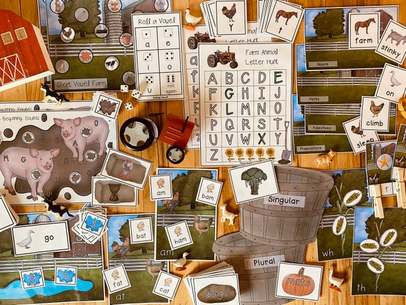 Farm Unit: Literacy Pack | Etsy