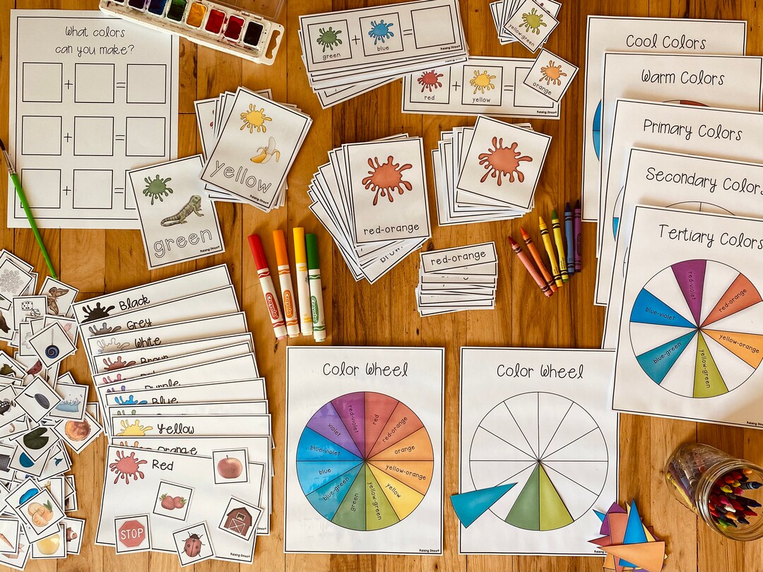 Color Theory Unit (color Wheel for Littles) - Etsy