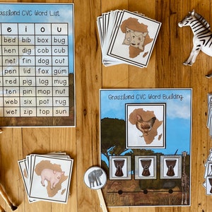 Grassland Animals Unit Bundle - Etsy