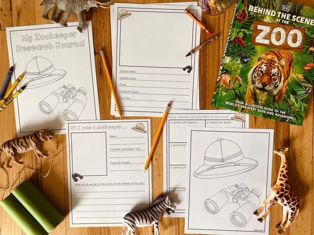 Zookeeper Animal Research Journal - Etsy