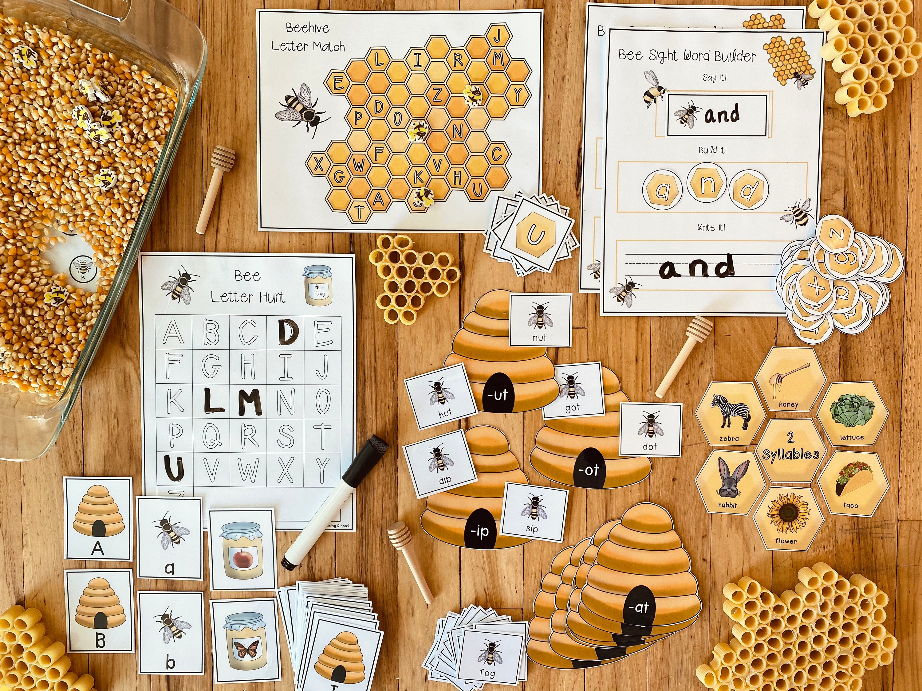 Bee Unit: Literacy Pack | Etsy