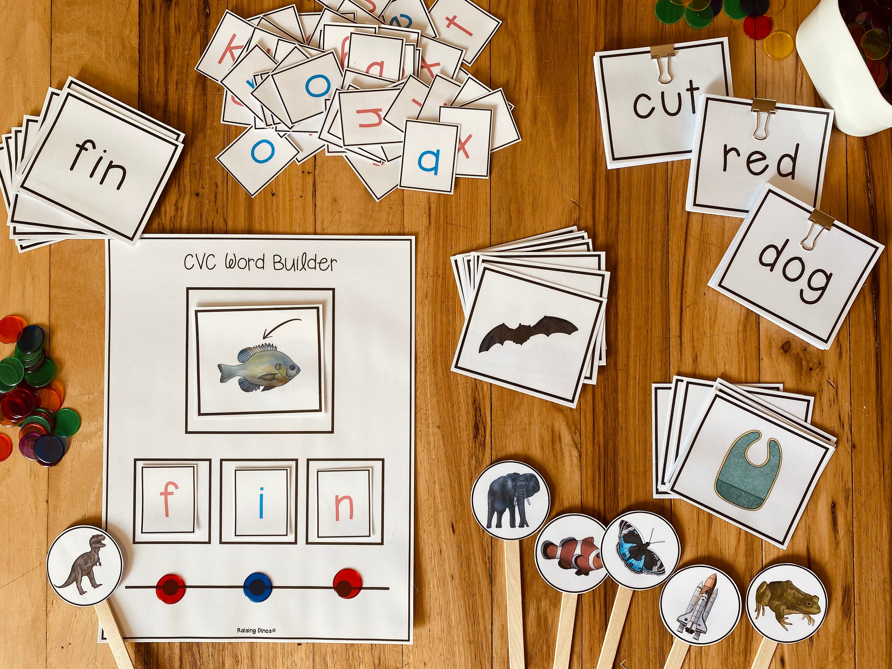 Phonics Learning Pack - CVC Words - Beginning Phonics - Etsy
