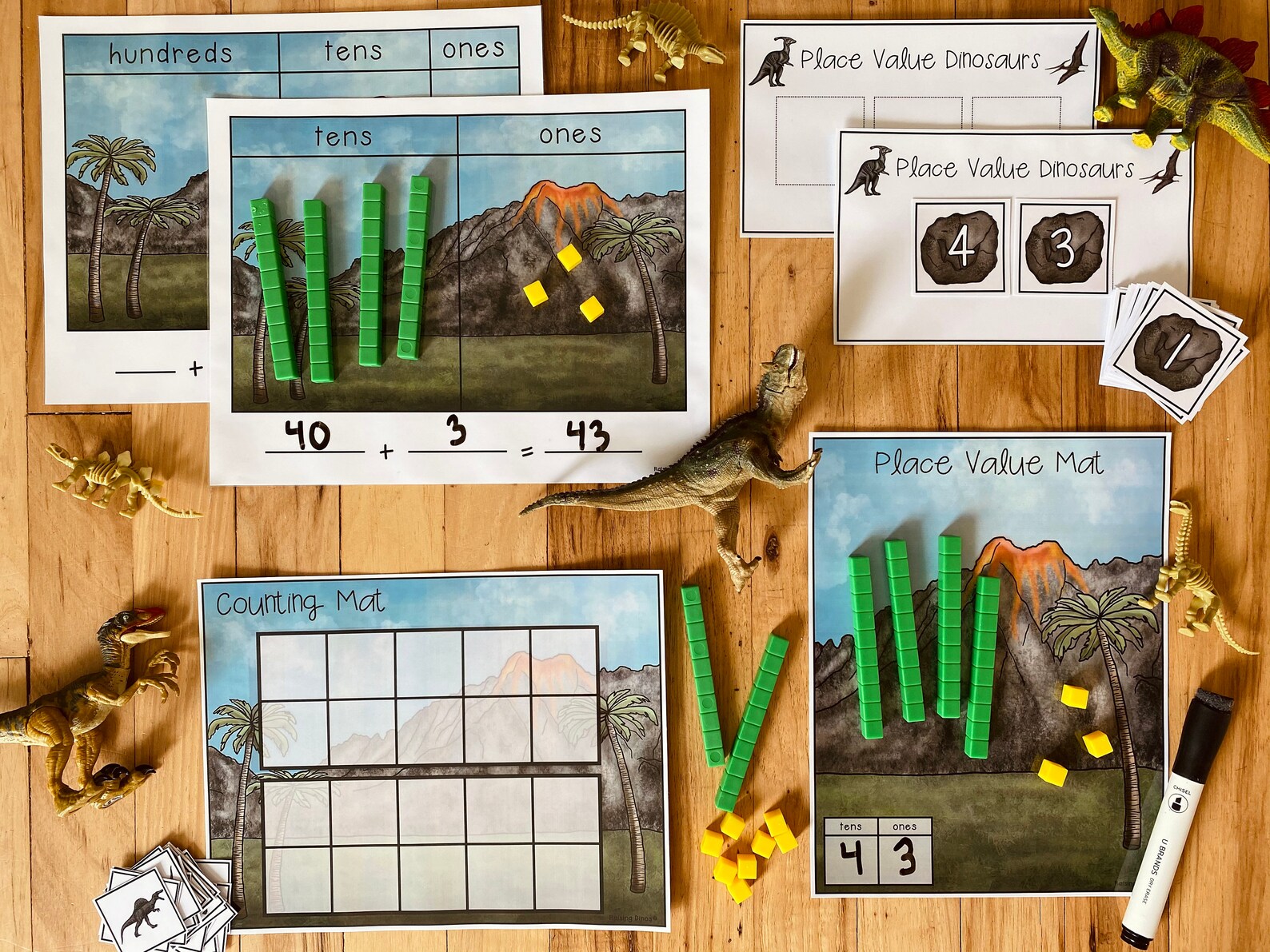 Dinosaur Unit: Math Pack - Etsy