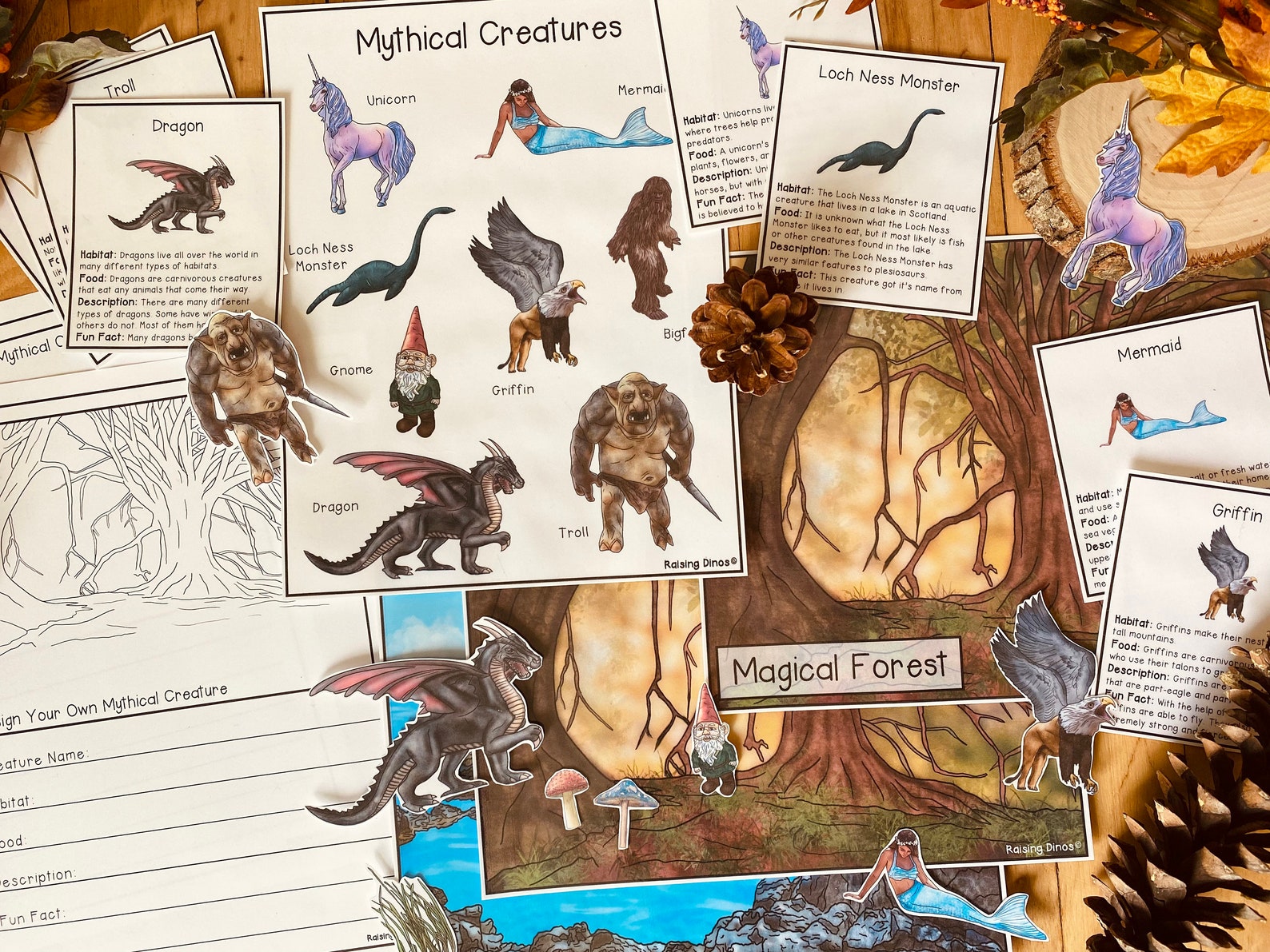 Mythical Creatures Mini Study - Etsy