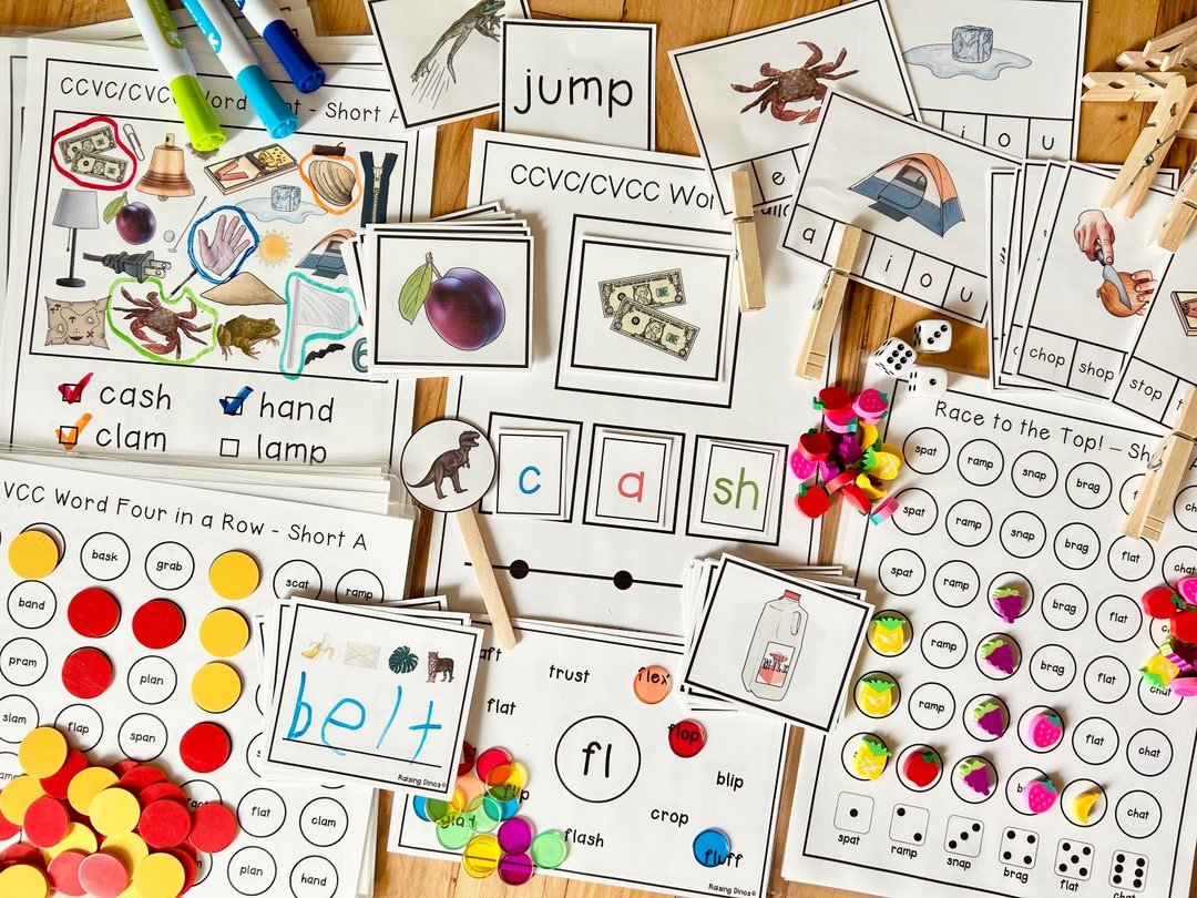 Phonics Learning Pack - CCVC/CVCC Words - Beginning Phonics - Etsy