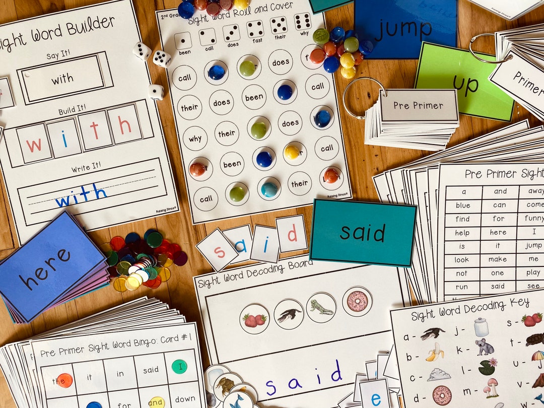 Phonics Learning Pack - Sight Words - Etsy