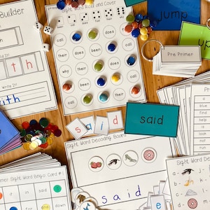 Phonics Learning Pack - Sight Words - Etsy