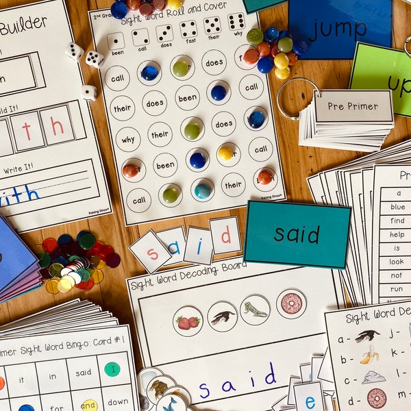 Dolch Sight Words - Etsy