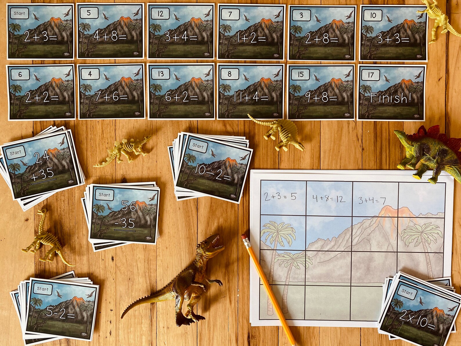 Dinosaur Unit: Math Pack - Etsy