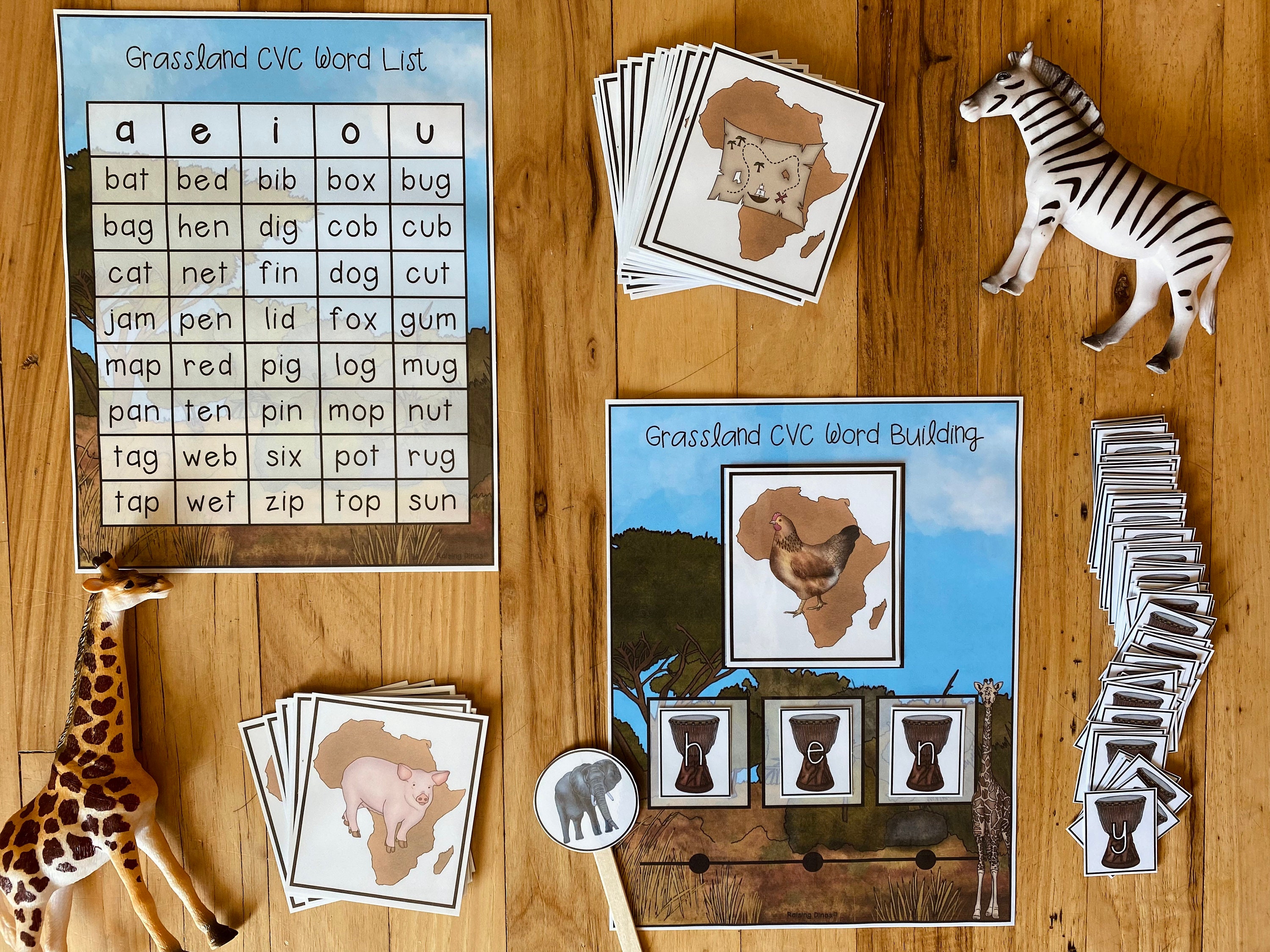 Grassland Animals Unit: Literacy Pack | Etsy