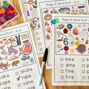 Phonics Learning Pack - All About Magic E - Etsy