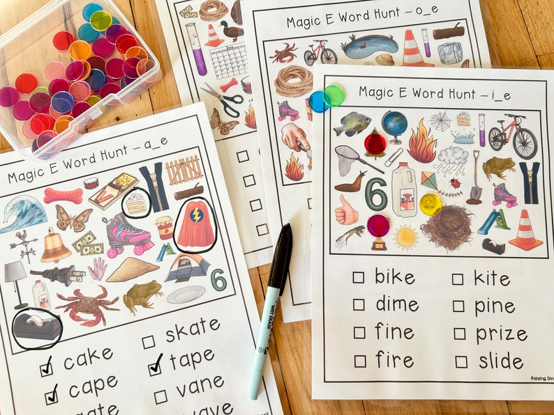 Phonics Learning Pack - All About Magic E - Etsy