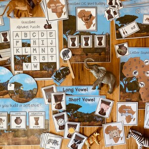 Grassland Animals Unit Bundle - Etsy