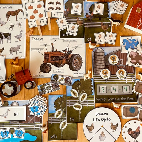 Down on the Farm Preschool Unit Lesson Plans Homeschool - Etsy