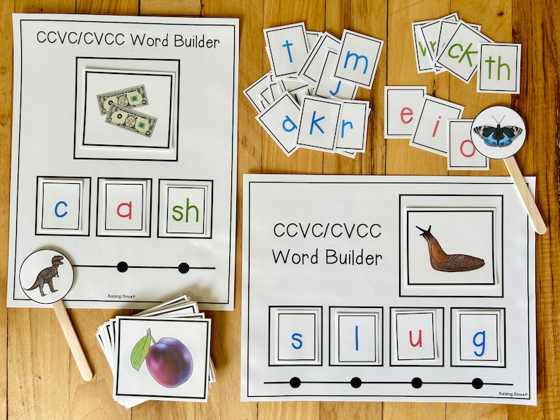 Phonics Learning Pack - CCVC/CVCC Words - Beginning Phonics - Etsy