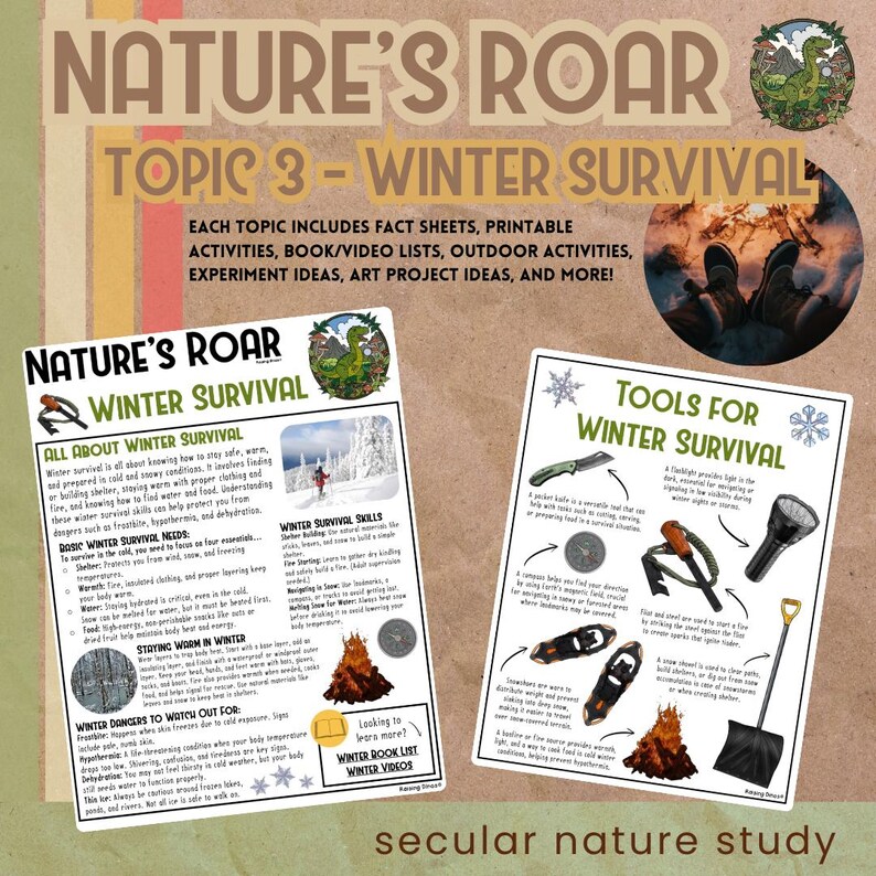 Nature's Roar: January | Secular Nature Study | Homeschool Curriculum ...