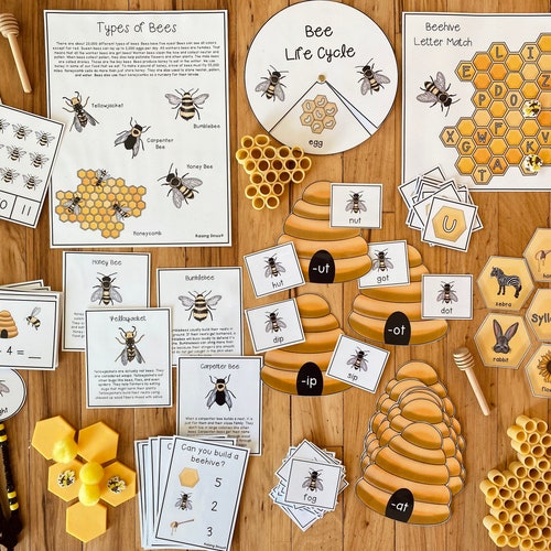 Honey Bee Unit Study Honey Bee Puzzle Printable Honey Bees - Etsy